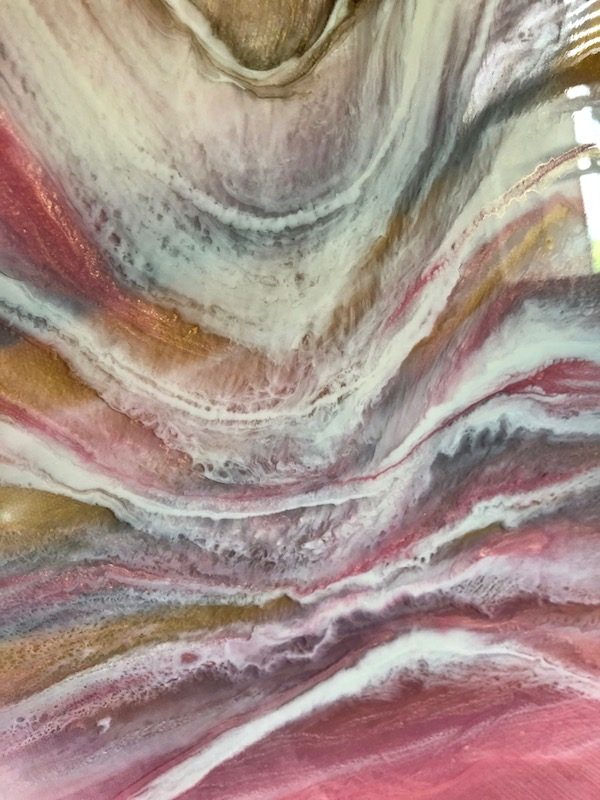 Halcyon.” Hand-poured & Blowtorched Resin Painting (Resin is like a ...