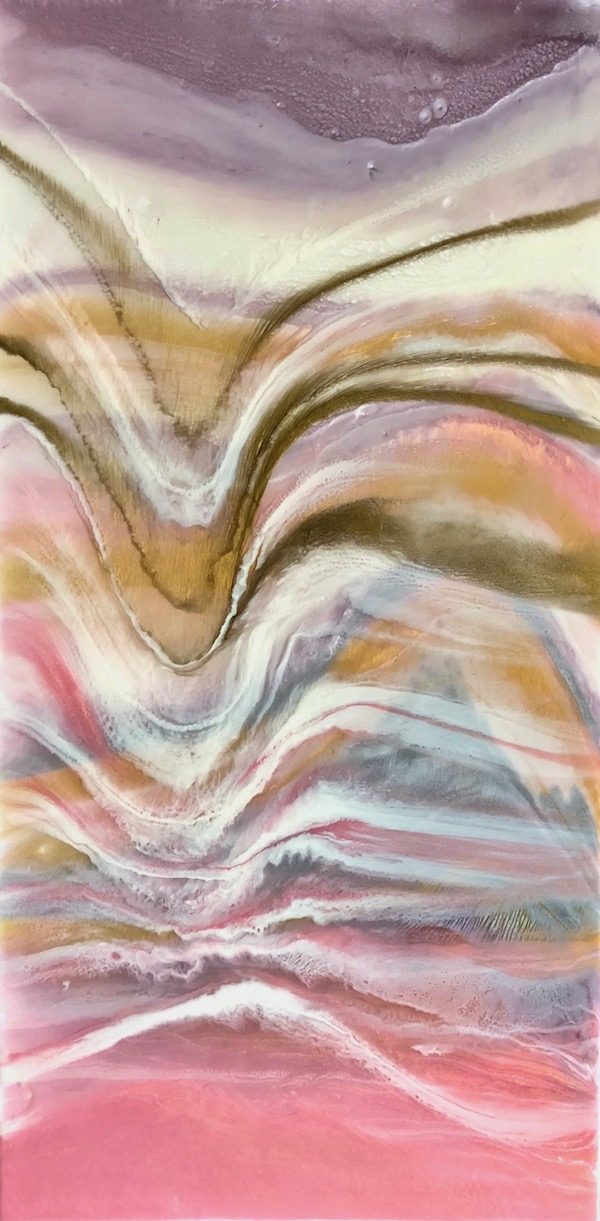 Halcyon.” Hand-poured & Blowtorched Resin Painting (Resin is like a ...